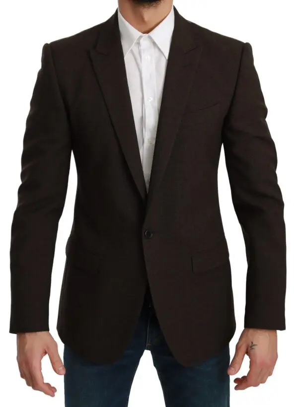 Dolce & Gabbana Slim Fit Blazer - Brown