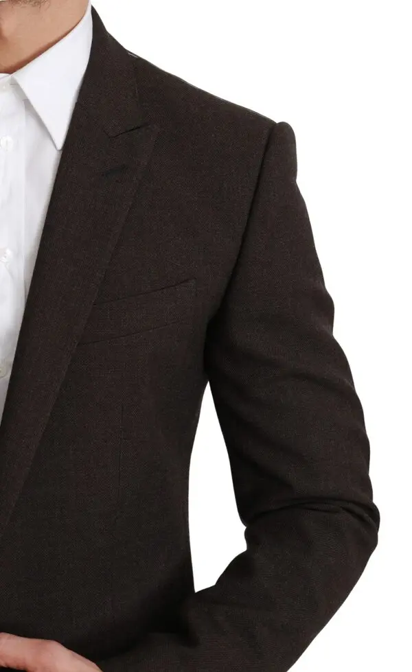 Dolce & Gabbana Slim Fit Blazer - Brown