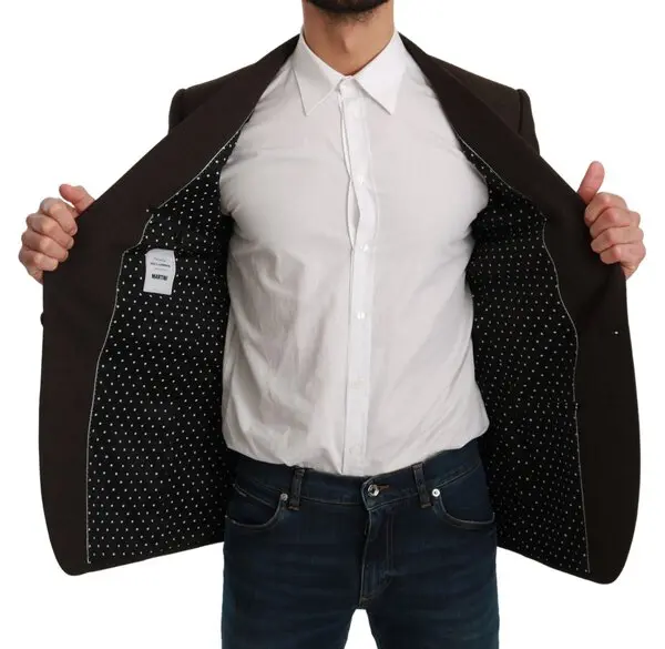 Dolce & Gabbana Slim Fit Blazer - Brown