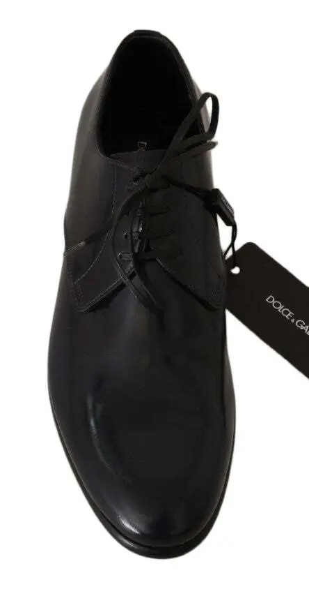 Dolce & Gabbana Leather Derby Shoes - Blue