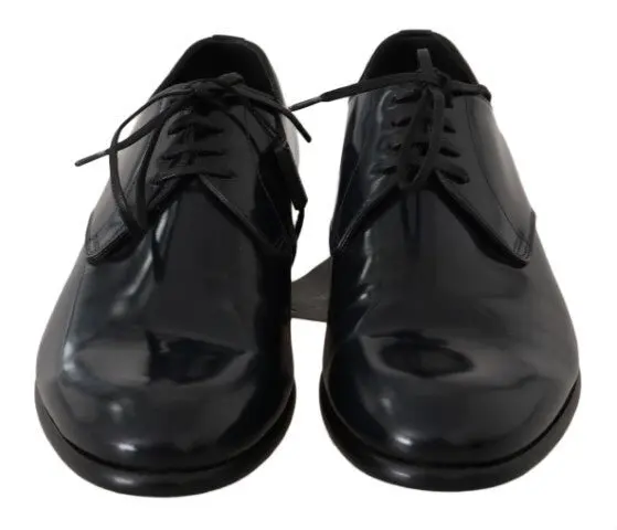 Dolce & Gabbana Leather Derby Shoes - Blue