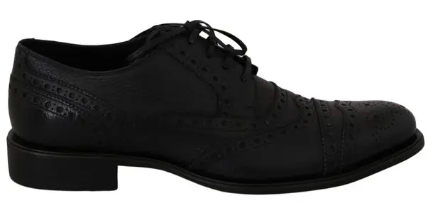 Dolce & Gabbana Leather Wingtip Oxford Dress Shoes