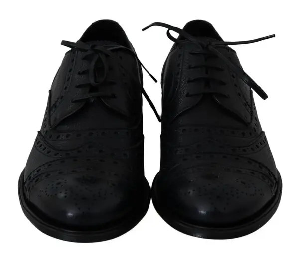 Dolce & Gabbana Leather Wingtip Oxford Dress Shoes