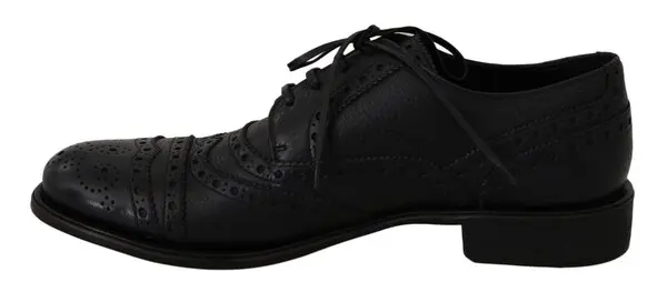 Dolce & Gabbana Leather Wingtip Oxford Dress Shoes