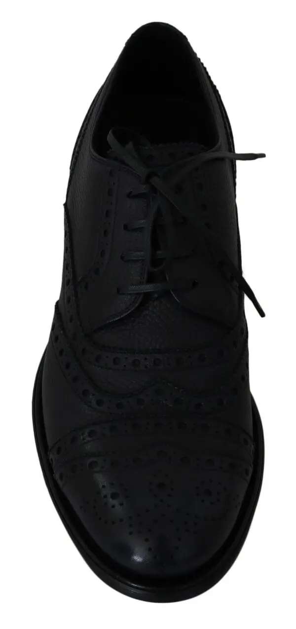 Dolce & Gabbana Leather Wingtip Oxford Dress Shoes