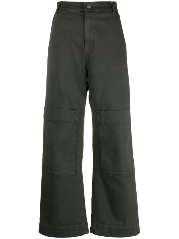 PAROSH Low-rise Wide-leg Jeans - White