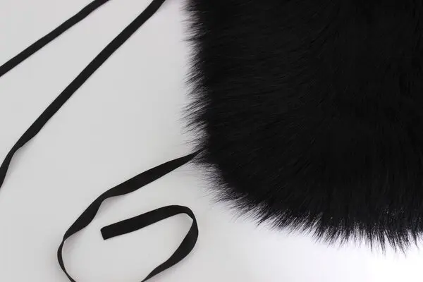 Dolce & Gabbana Fox Fur Shoulder Wrap Cover Collar Scarf