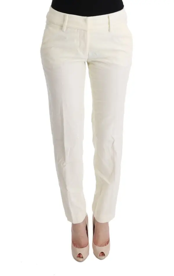 Ermanno Scervino Cotton Regular Fit Casual Pants