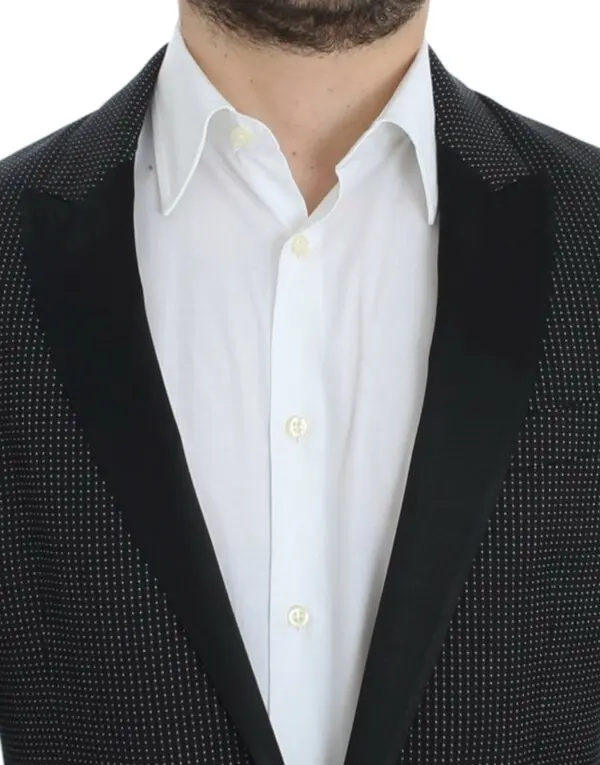 Dolce & Gabbana Wool Slim Martini Blazer - Black
