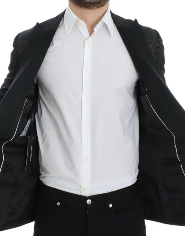 Dolce & Gabbana Wool Slim Martini Blazer - Black
