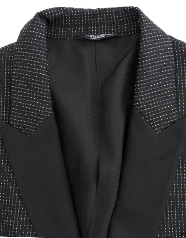 Dolce & Gabbana Wool Slim Martini Blazer - Black