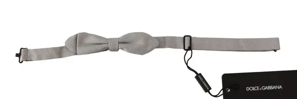 Dolce & Gabbana Silk Bow Tie - Gray