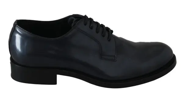 Dolce & Gabbana Leather Derby Formal Shoes - Blue