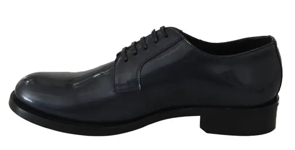 Dolce & Gabbana Leather Derby Formal Shoes - Blue