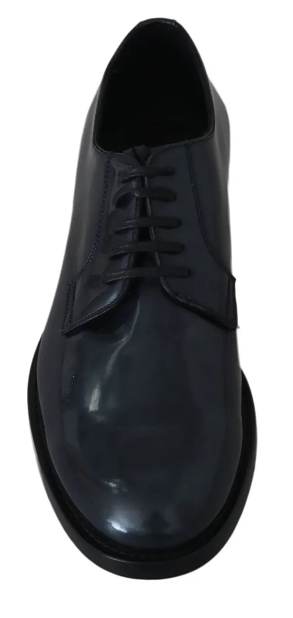 Dolce & Gabbana Leather Derby Formal Shoes - Blue