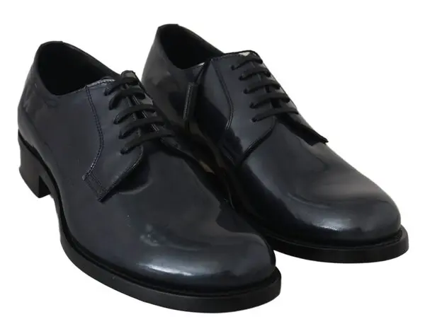 Dolce & Gabbana Leather Derby Formal Shoes - Blue