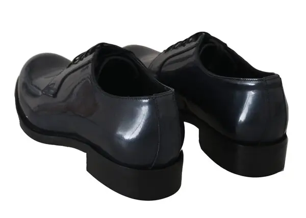 Dolce & Gabbana Leather Derby Formal Shoes - Blue