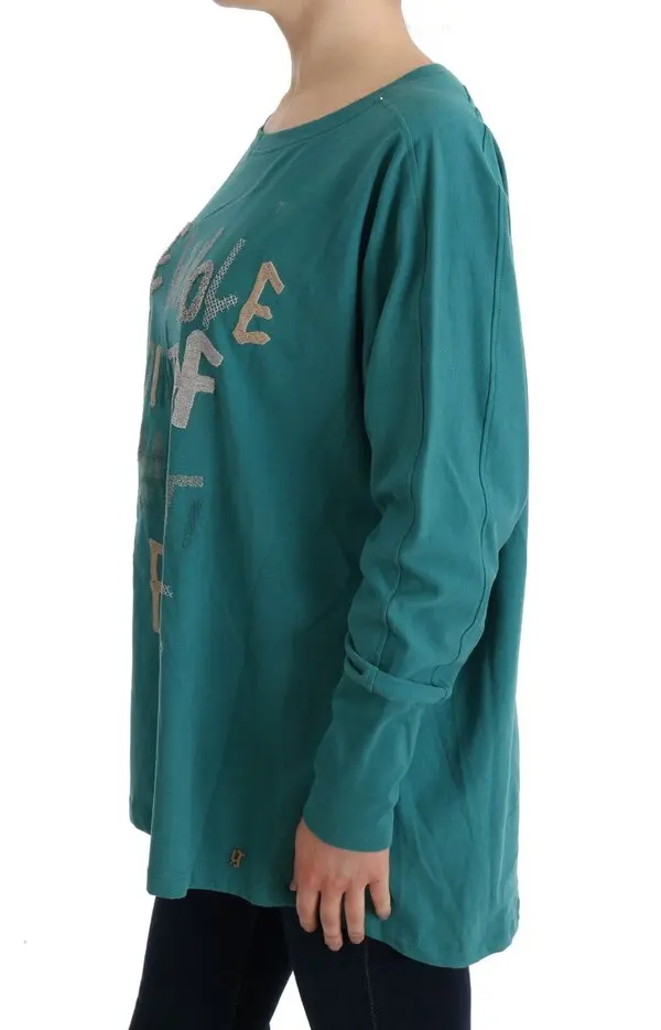 John Galliano Cotton Crewneck Oversized Sweater