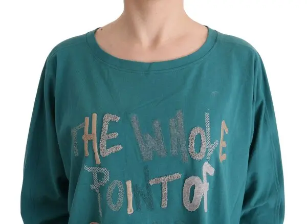 John Galliano Cotton Crewneck Oversized Sweater