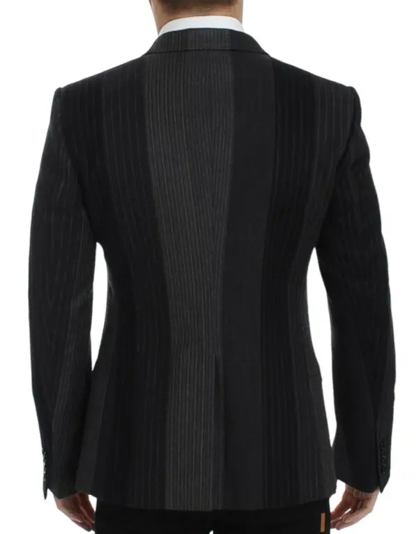 Dolce & Gabbana Striped Wool Stretch Blazer