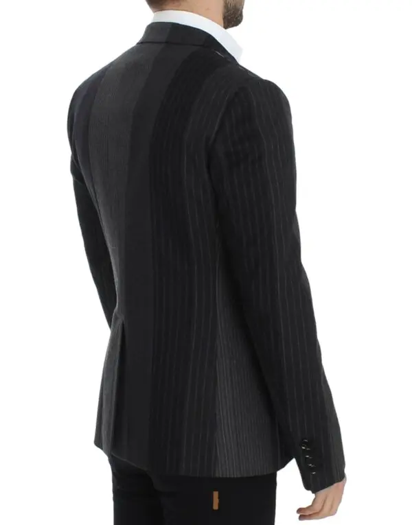 Dolce & Gabbana Striped Wool Stretch Blazer