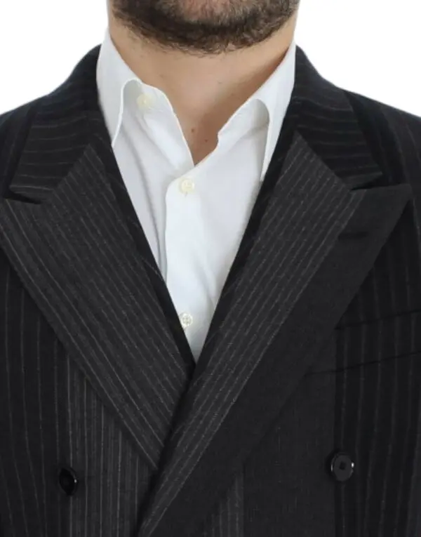 Dolce & Gabbana Striped Wool Stretch Blazer