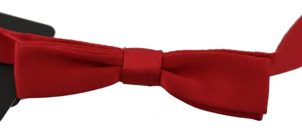 Dolce & Gabbana Silk Slim Bow Tie - Red