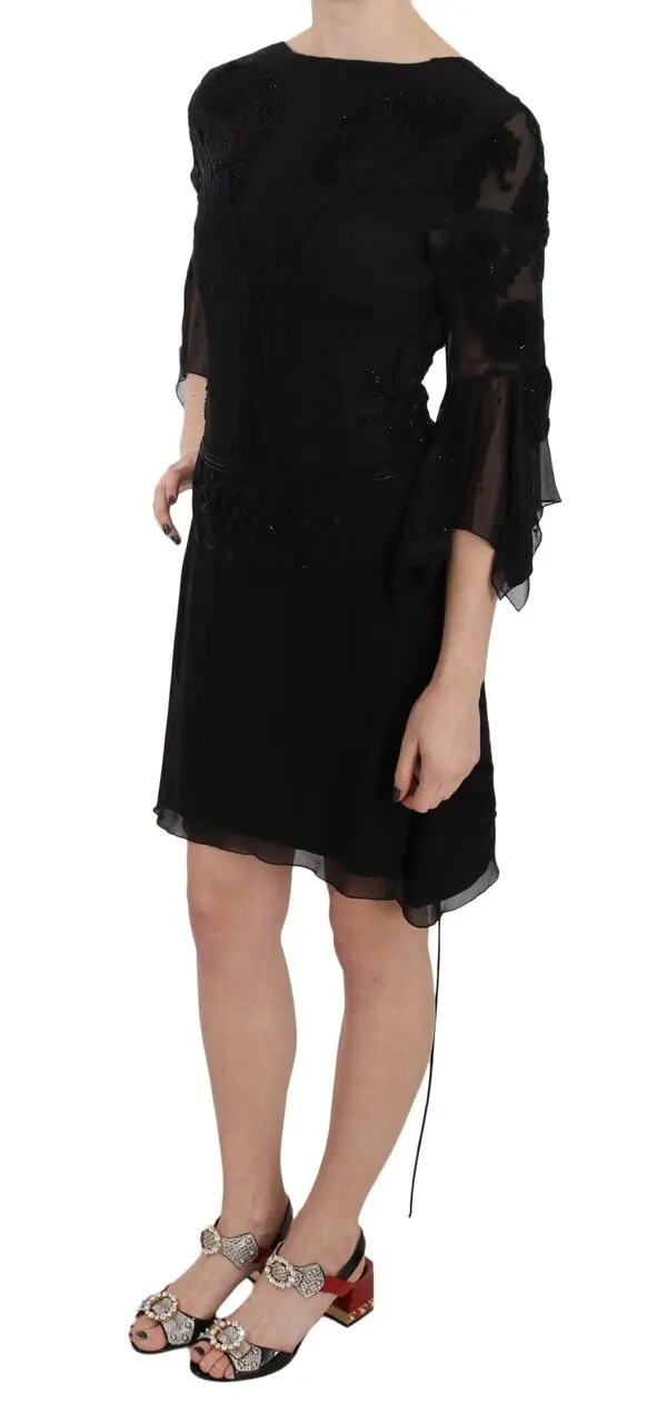 John Richmond Sequined Mini Shift Gown