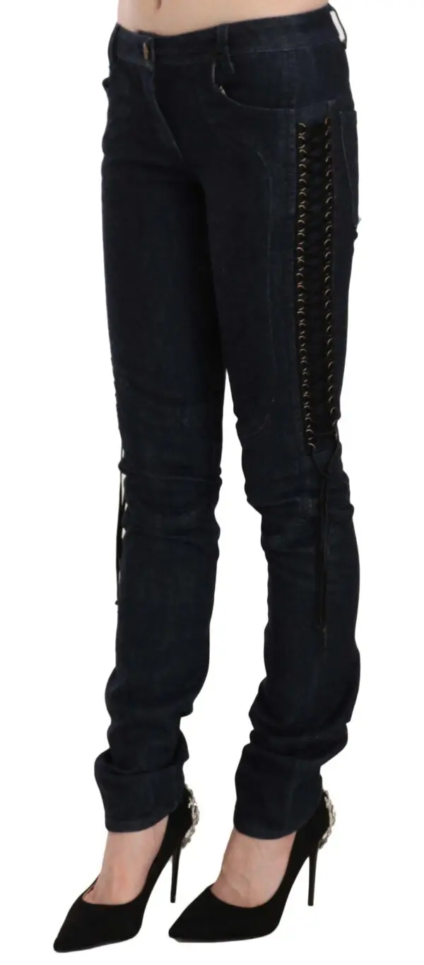 Just Cavalli Braided String Skinny Trousers