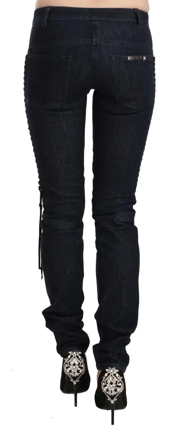 Just Cavalli Braided String Skinny Trousers