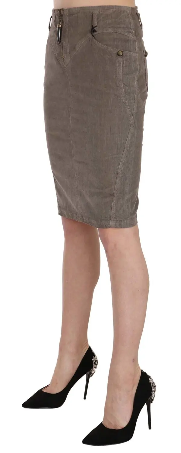 Just Cavalli Corduroy Pencil Skirt