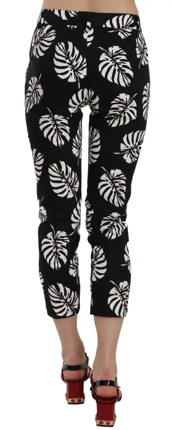 Dolce & Gabbana Palm Leaf Print Skinny Capri