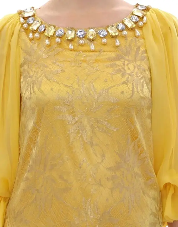 Dolce & Gabbana Lace Crystal Mini Dress
