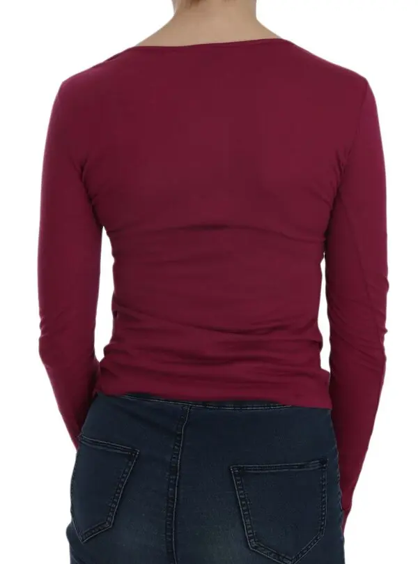 EXTE Embellished Long Sleeve Top - Red