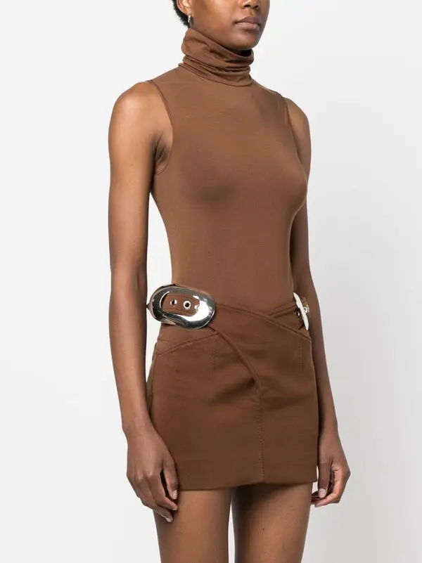 Wolford Roll-neck Sleeveless Body - Black