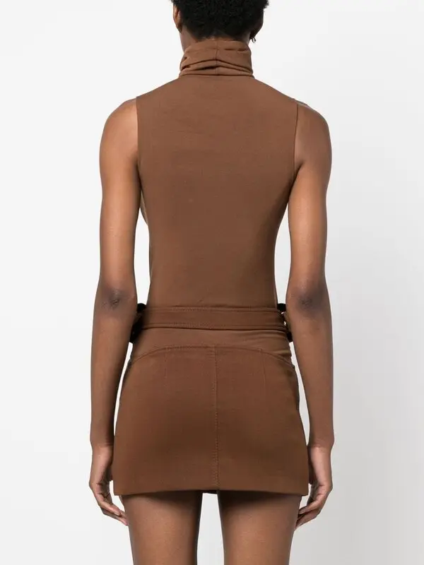 Wolford Roll-neck Sleeveless Body - Black