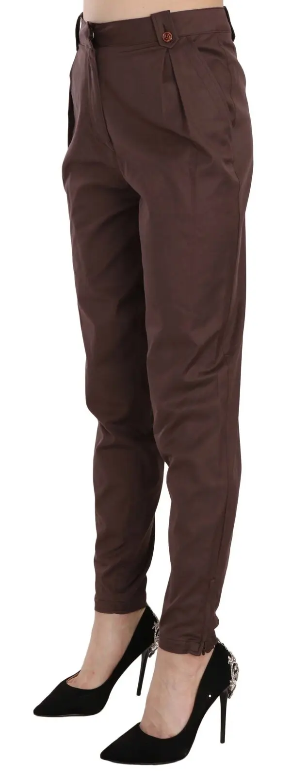 Just Cavalli High Waist Tapered Formal Trousers
