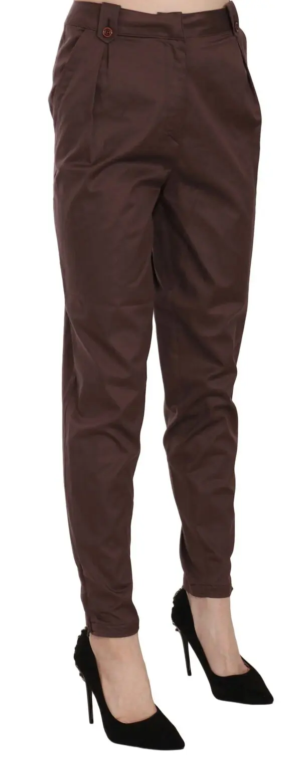 Just Cavalli High Waist Tapered Formal Trousers