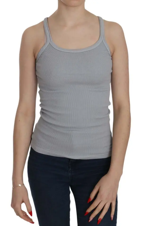 PINK MEMORIES Ribbed Spaghetti Strap Top