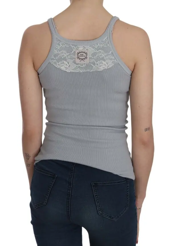 PINK MEMORIES Ribbed Spaghetti Strap Top