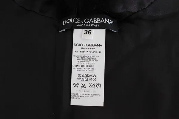 Dolce & Gabbana Fox Fur Collar Scarf