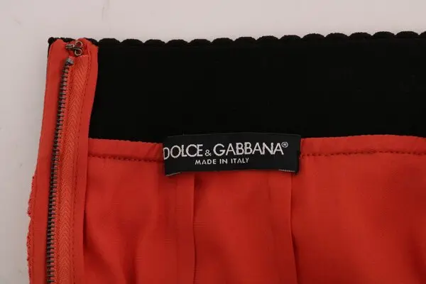 Dolce & Gabbana Macramé Lace Pencil Skirt