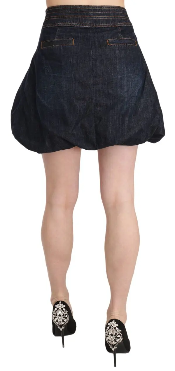EXTE Ittierre Denim A-line Mini Skirt