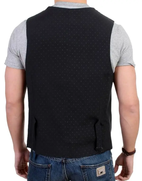 Costume National Wool Blend Casual Vest - Black