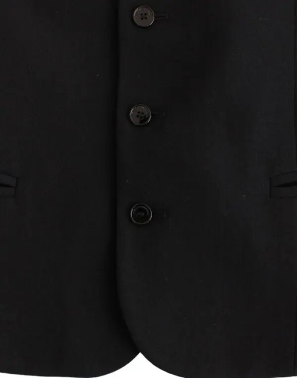 Costume National Wool Blend Casual Vest - Black