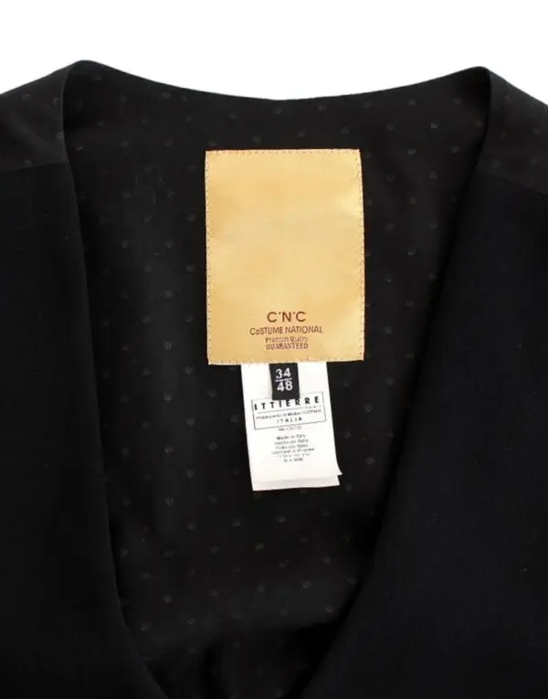 Costume National Wool Blend Casual Vest - Black