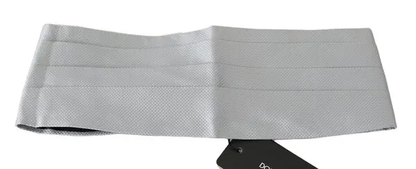 Dolce & Gabbana Waist Belt 100% Silk Cummerbund - Gray