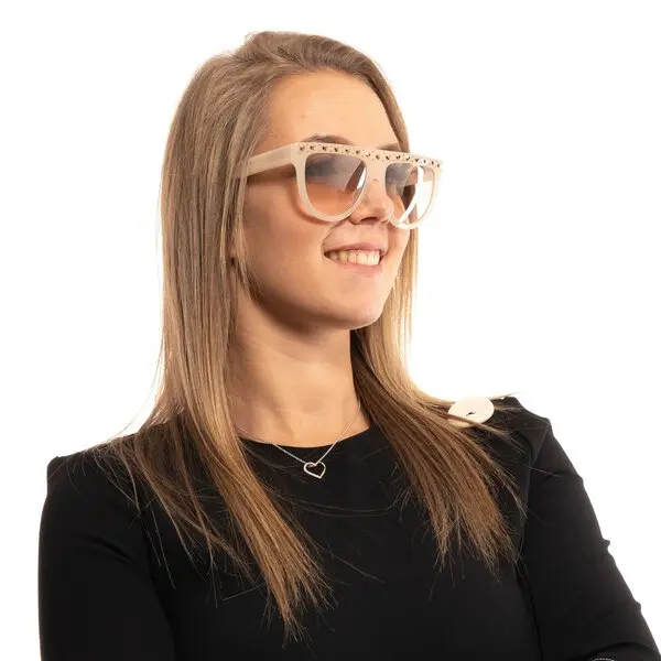 MARCIANO Studded Round Frame Sunglasses