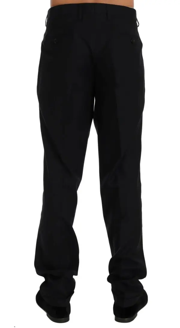 Dolce & Gabbana Striped Wool Stretch Trousers