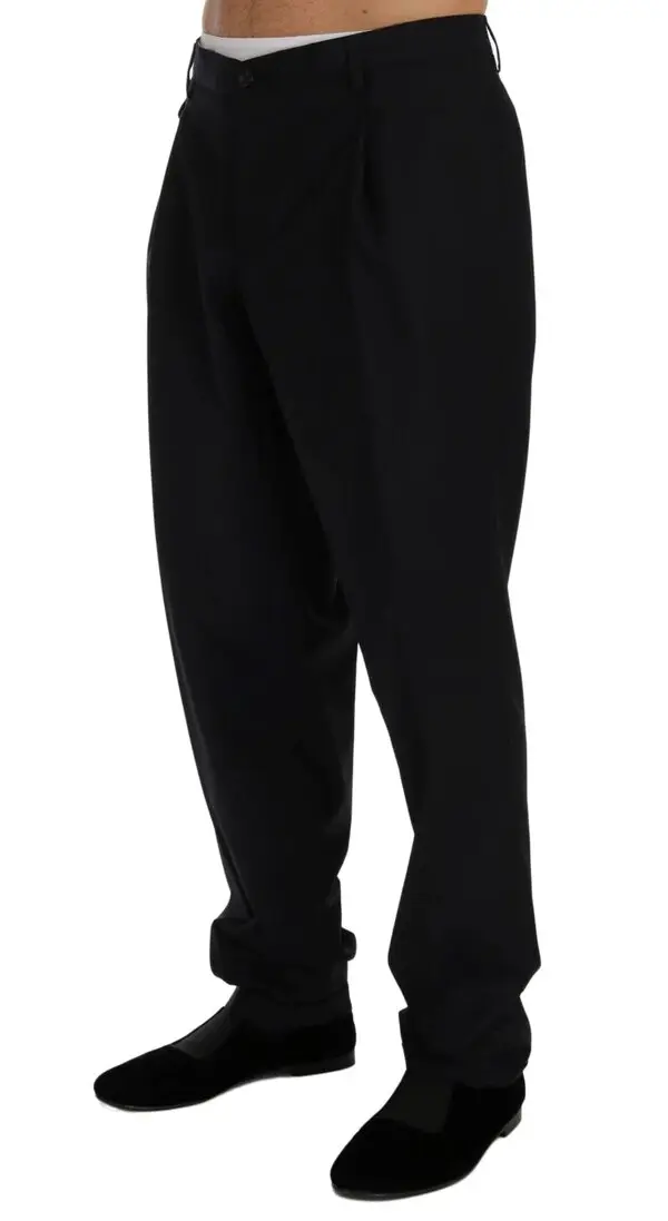 Dolce & Gabbana Striped Wool Stretch Trousers